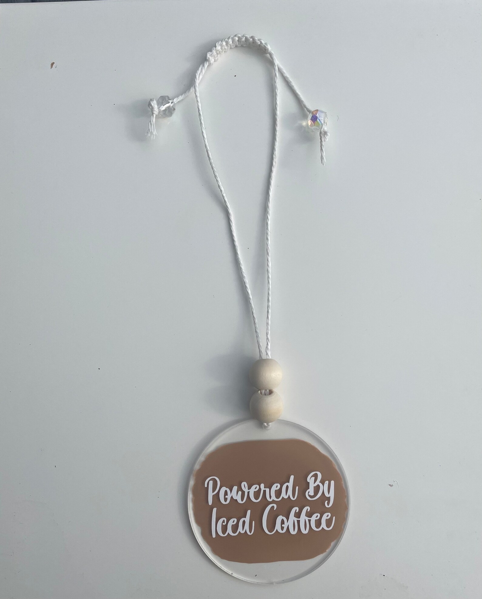 Iced Coffee Car Charm | Rearview Mirror Decor | Car Accessory - Etsy