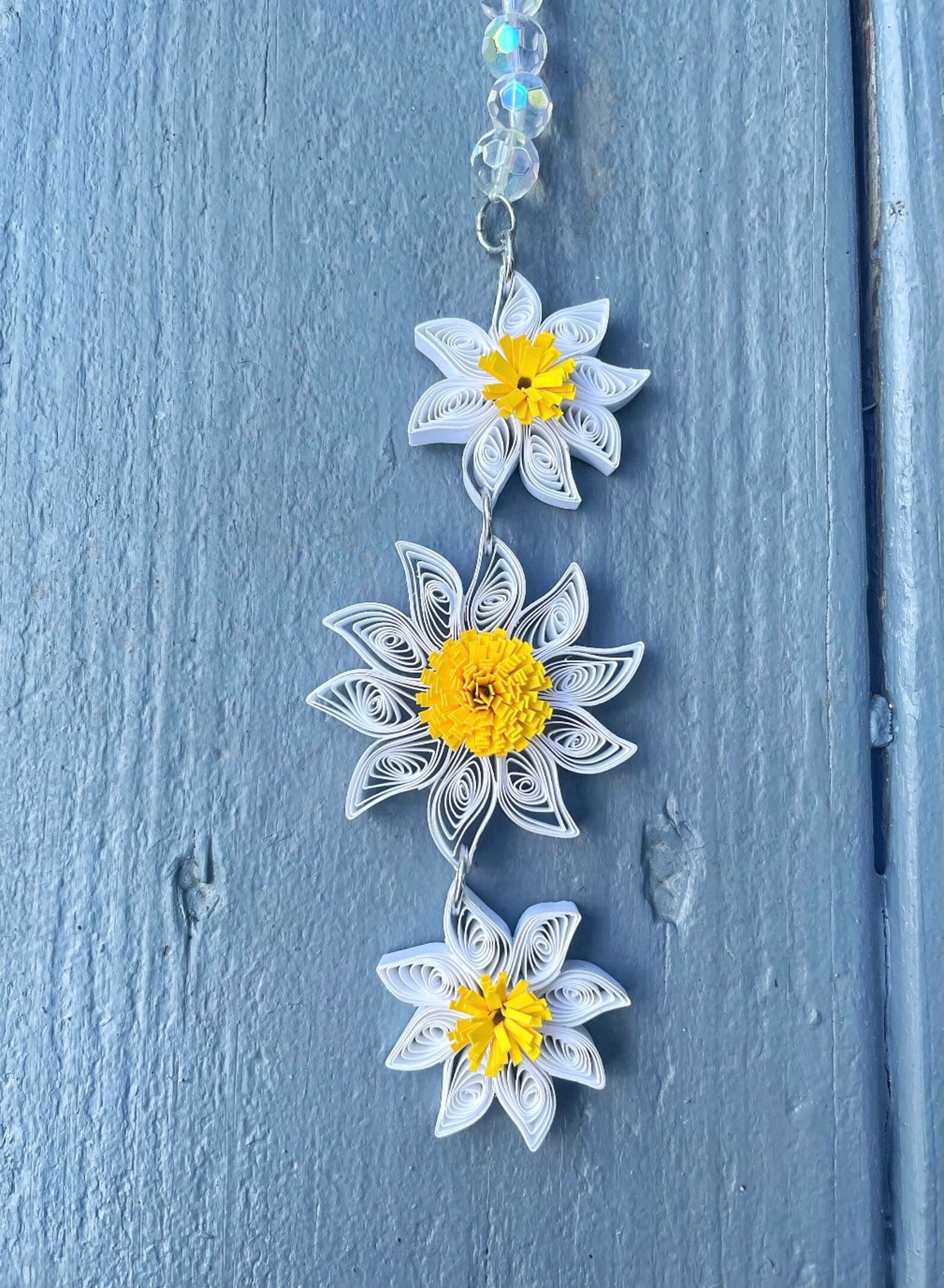 Sunflower Car Charm | Rearview Mirror Decor | Car Accessory - Etsy