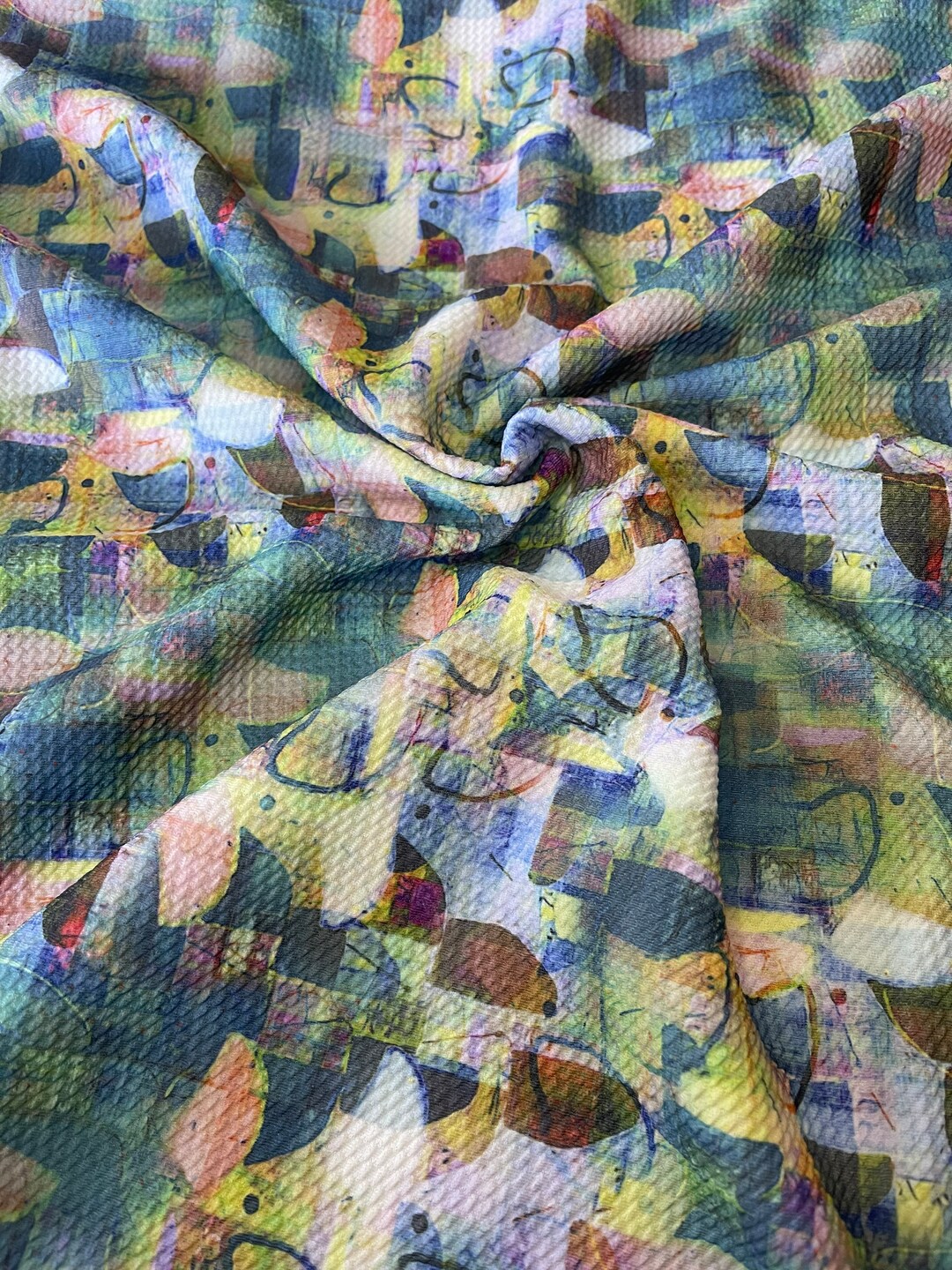 Geo Fun | Bullet Fabric L RTS L DIY L Bows L Clothing L 4 Way Stretch L ...