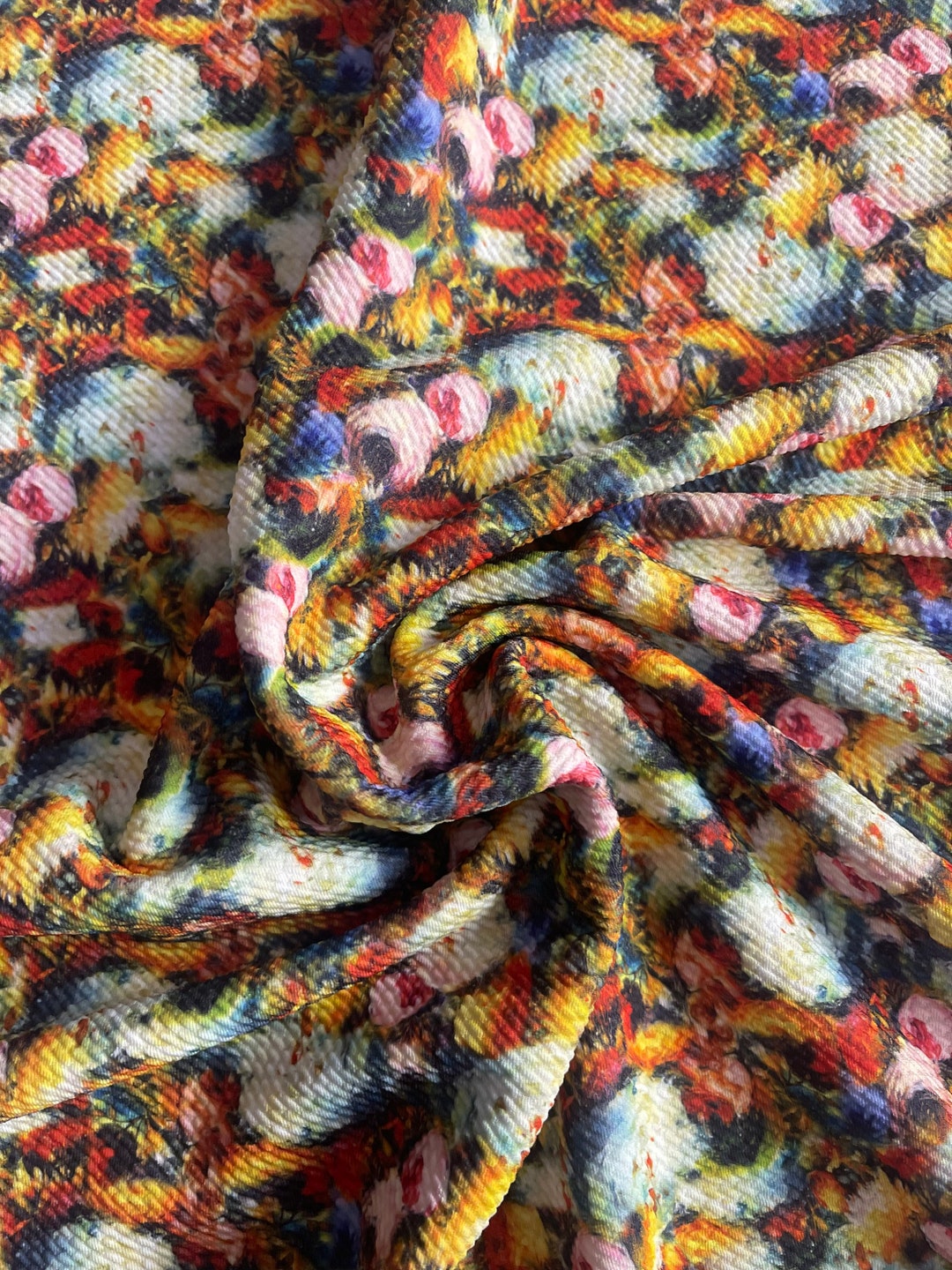 Muted Floral | Printed Bullet Fabric | DIY | Clothing | Bows | USA ...