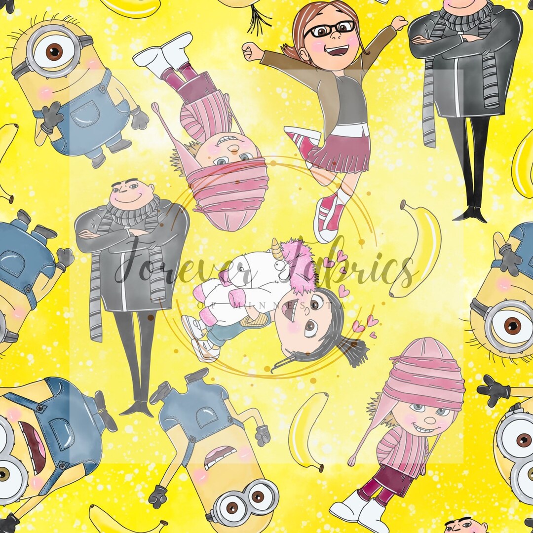 Gru and Friends | Preorder Fabric by the Yard | Bullet | DBP | Wide Rib ...
