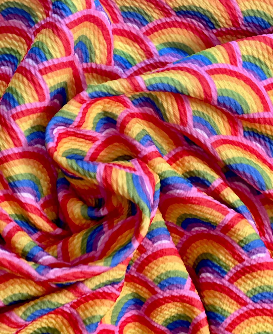 Rainbows Galore . Printed Bullet Fabric | DIY | Clothing | Bows | USA ...
