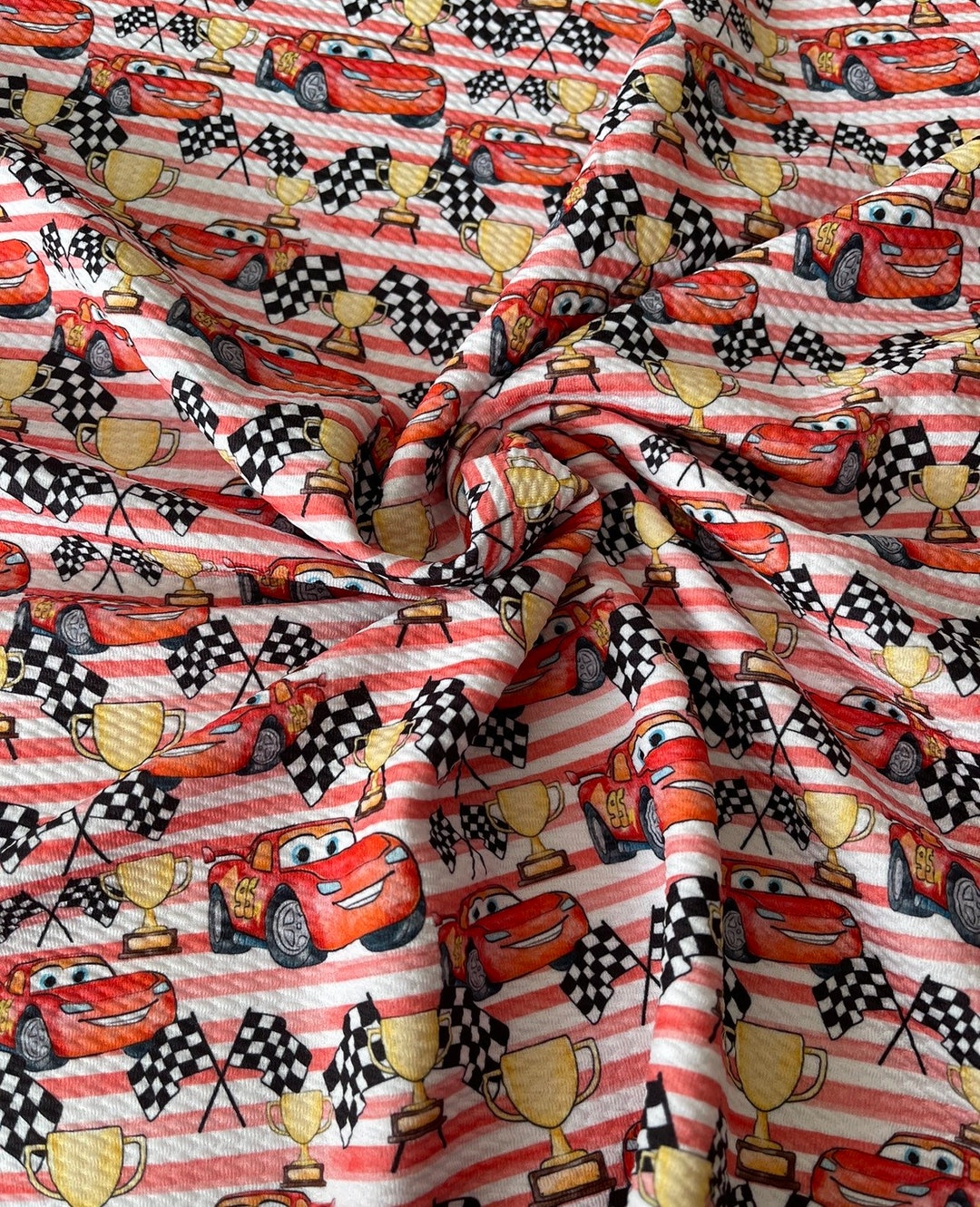 Go Mcqueen | Bullet Fabric L RTS L DIY L Bows L Clothing L 4 Way ...