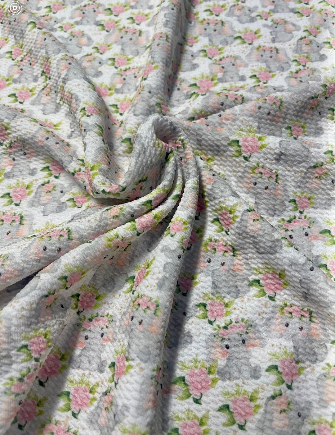 Floral Elephants | Bullet Fabric L RTS L DIY L Bows L Clothing L 4 Way ...