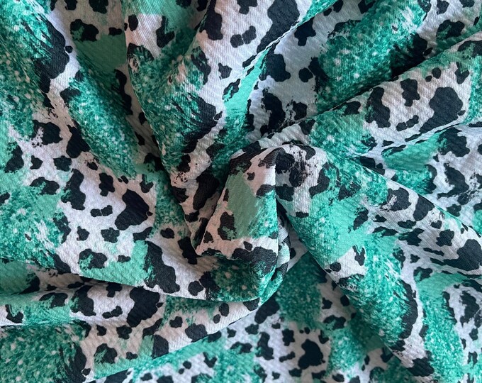 Teal Sparkle Rawhide | Bullet Fabric L RTS L DIY L Bows L Clothing L 4 ...