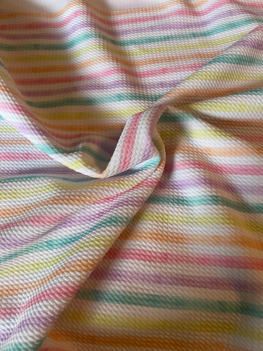 Pastel Stripes | Bullet Fabric L RTS L DIY L Bows L Clothing L 4 Way ...