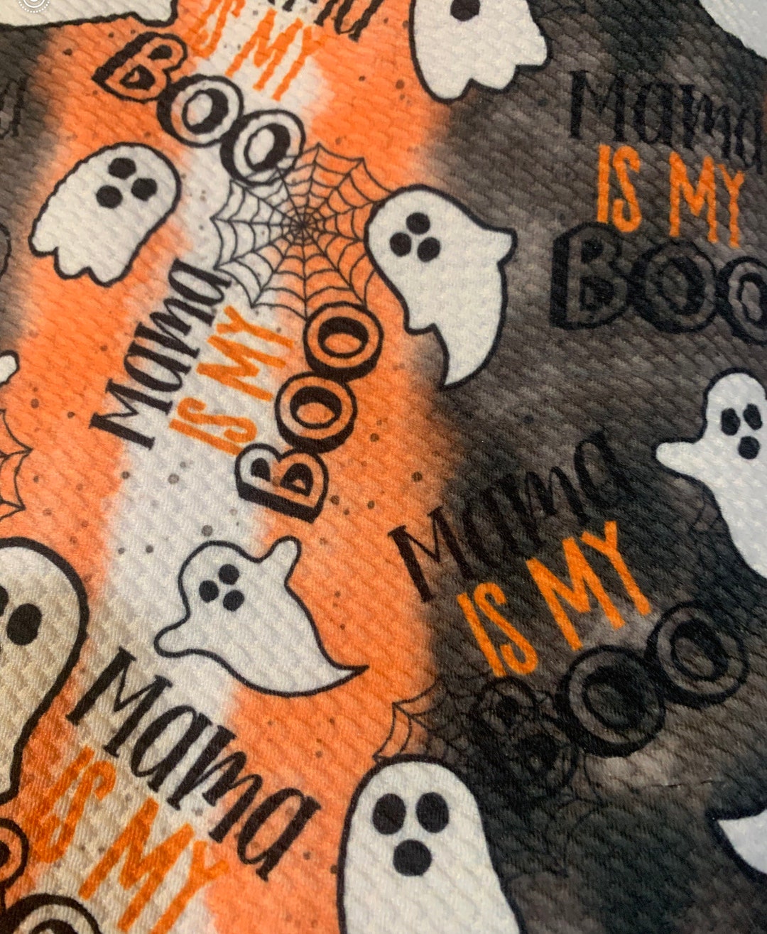 MAMA is My Boo Printed Bullet Fabric DIY Clothing Bows USA Fast ...