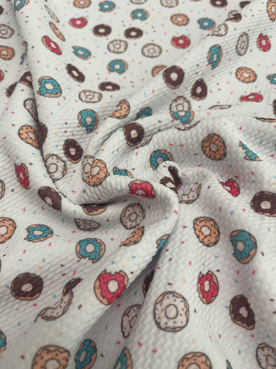 Mini Donuts . Printed Bullet Fabric DIY Clothing Bows USA Fast Shipping ...