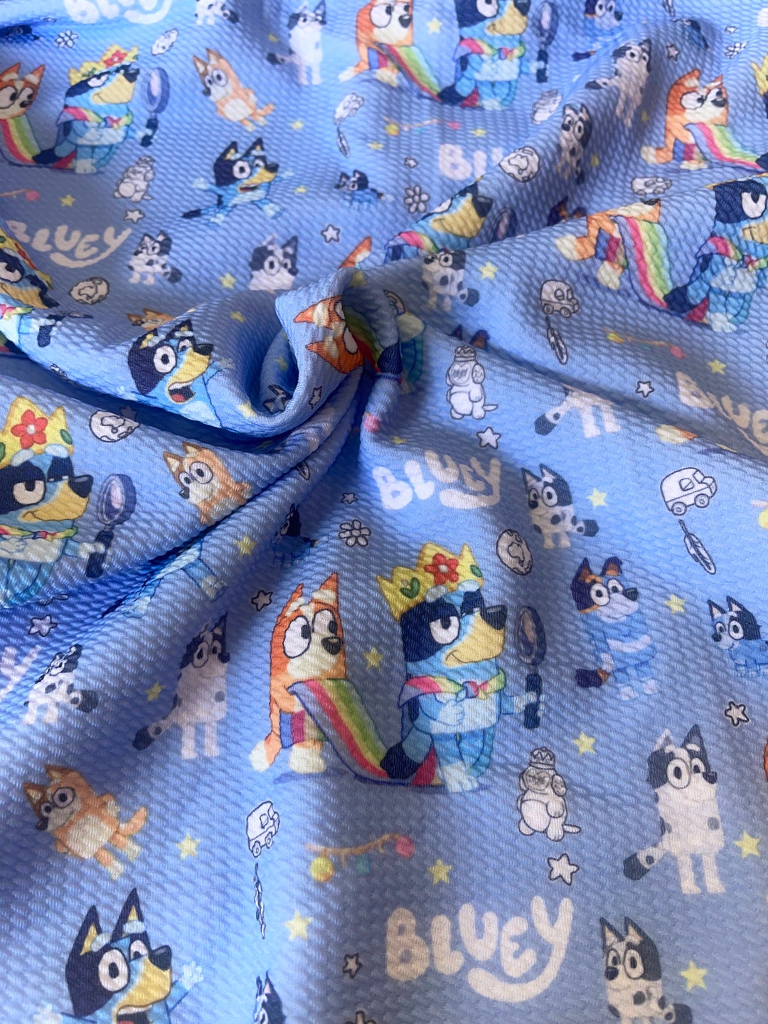 King Blue | Bullet Fabric L RTS L DIY L Bows L Clothing L 4 Way Stretch ...
