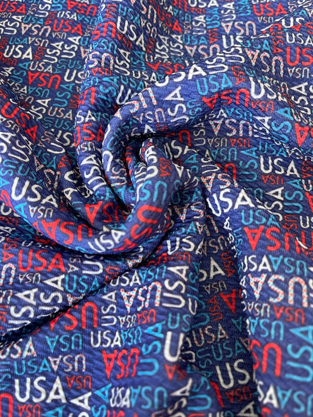 Red White & Blue USA Bullet Fabric L RTS L Diy L Bows L Clothing L 4 ...