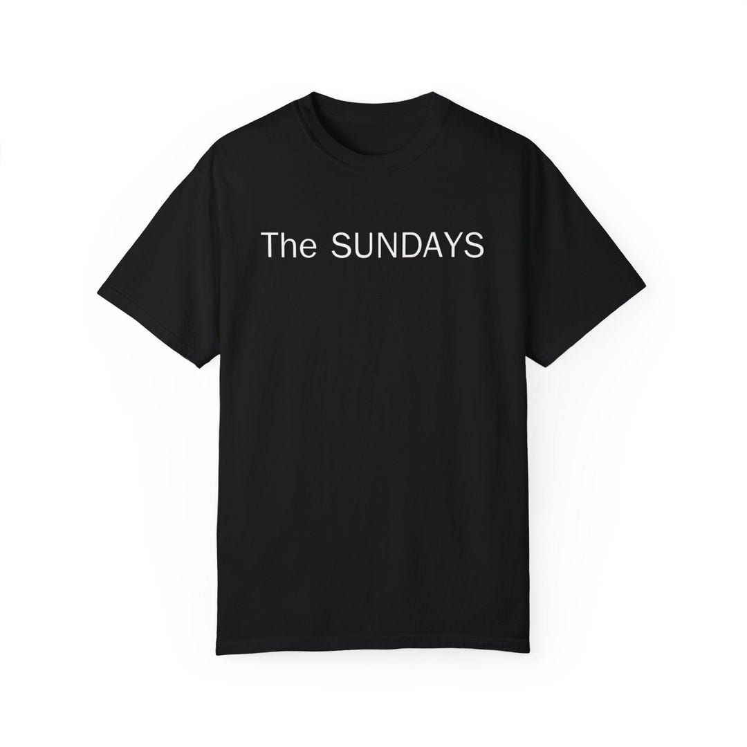 The SUNDAYS Band Logo Black T-shirt, Music Fan Tee, Alternative Indie ...