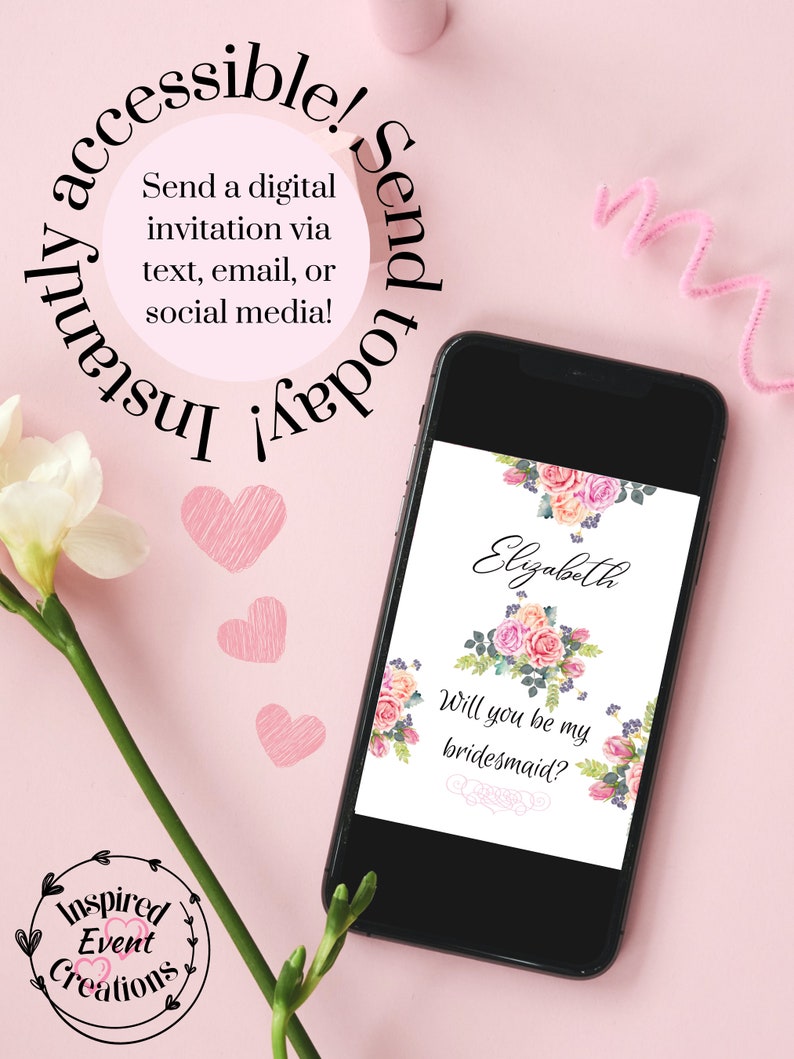 Flower Girl Proposal Printable Template Bridesmaid Ask Card - Etsy