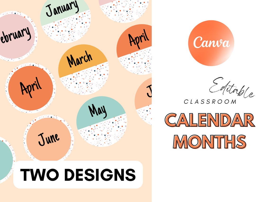 Month Labels Classroom Decor Classroom Display Birthday - Etsy