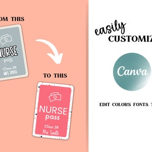 Classroom Hall Pass | Canva Templates, Passes, Bathroom, Restroom ...