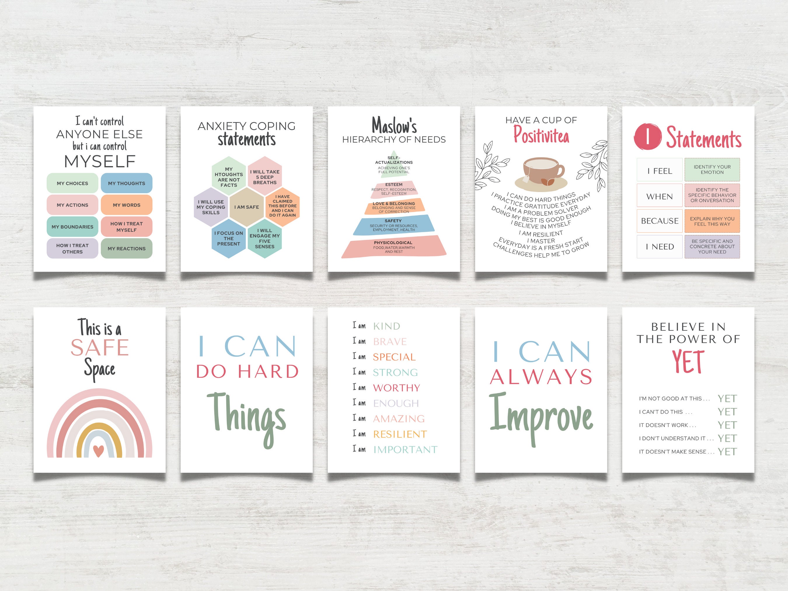 Calming Corner Posters, Classroom Decor, Calm Corner, School ...