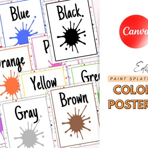 Color Posters Color Classroom Decor Classroom Color Display - Etsy