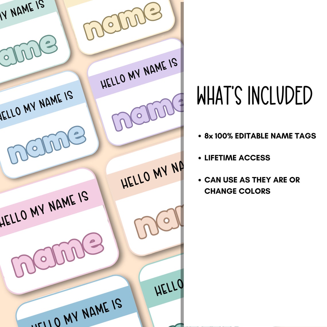 Name Tags, Desk Plates, First Day of School, Classroom Decor, Classroom ...