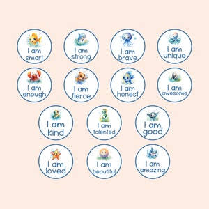 Ocean Themed Affirmation Station, Positive Affirmations, Classroom ...