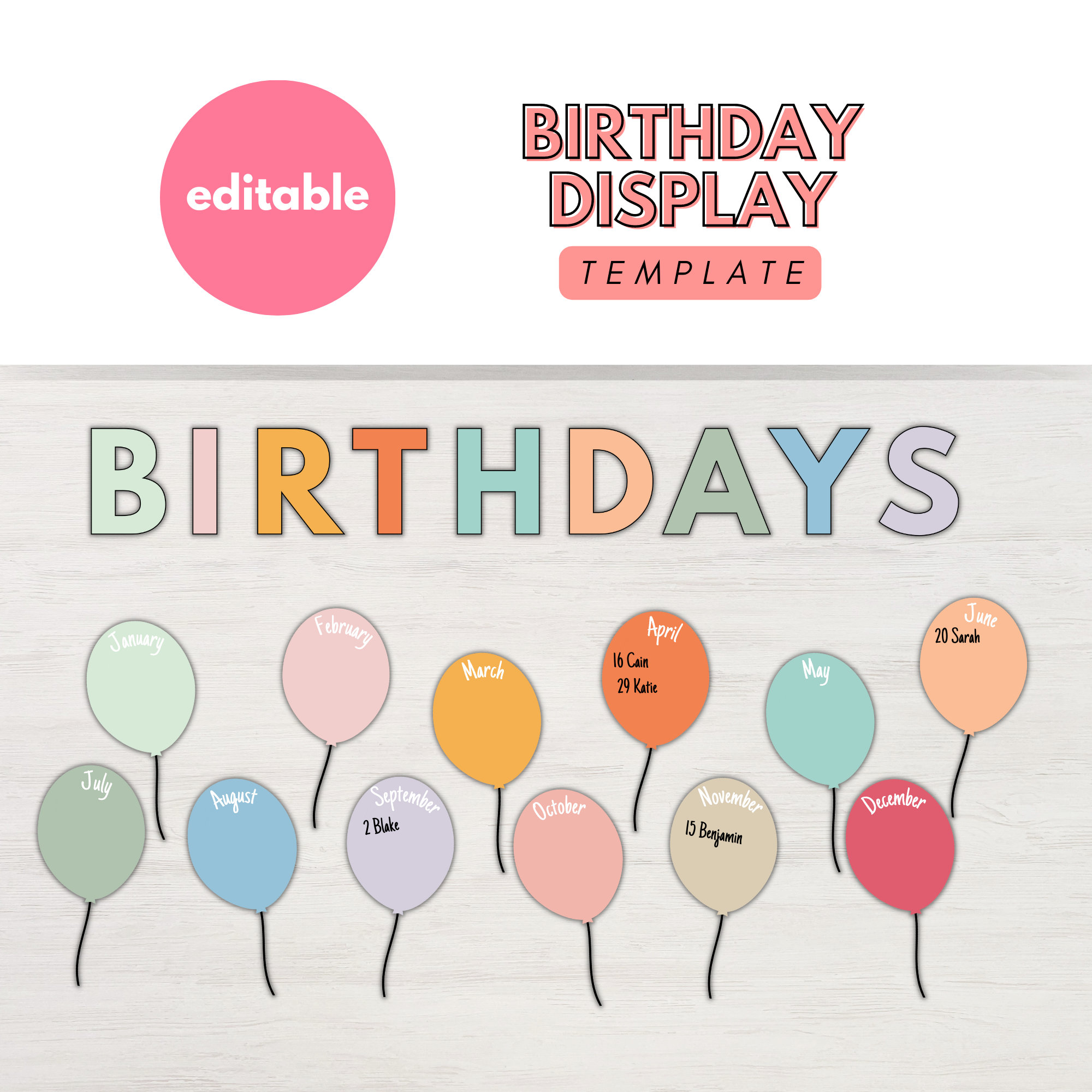 Classroom Birthday Display | Birthday Board, Classroom Birthdays ...