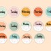 Days of the Week Labels, Classroom Decor, Classroom Display, Spotty ...