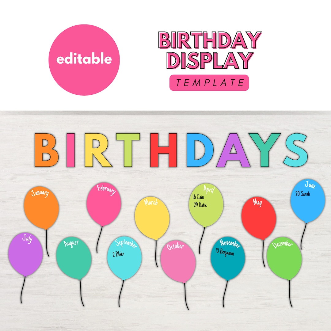 Classroom Birthday Display | Birthday Board, Classroom Birthdays ...