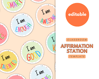 Affirmation Station, Positive Affirmations, Classroom Decor, Classroom ...