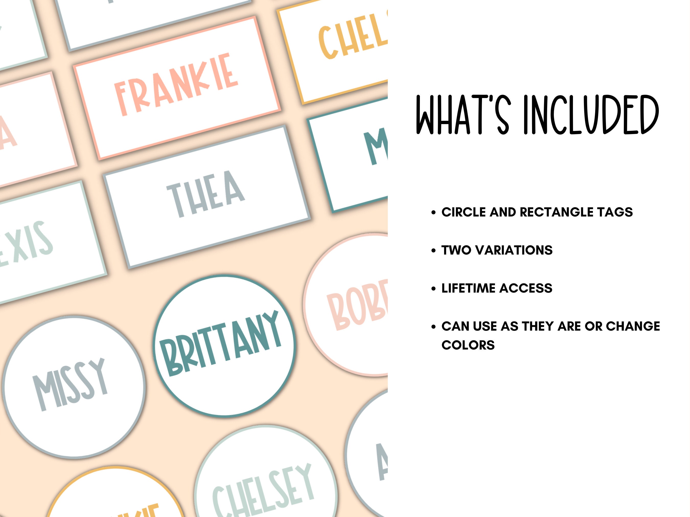 Name Tags, Desk Plates, First Day of School, Classroom Decor, Classroom ...