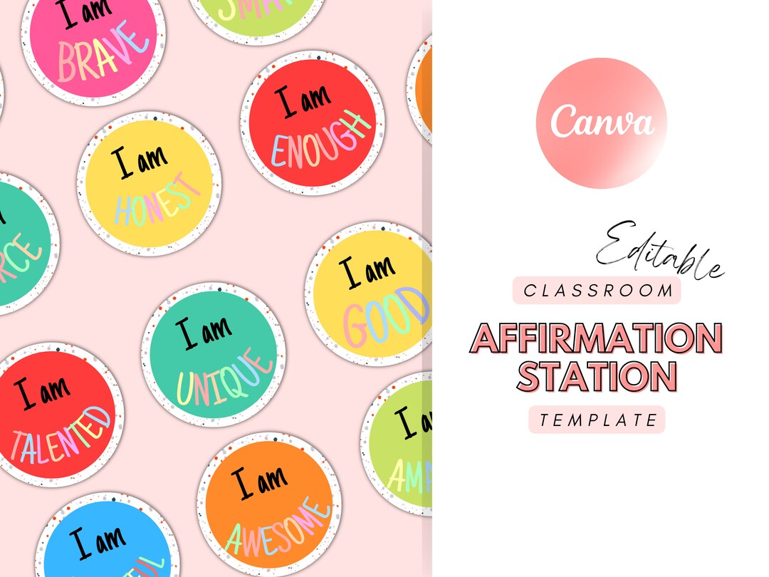 Affirmation Station Positive Affirmations Classroom Decor - Etsy
