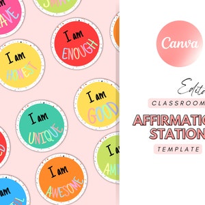 Affirmation Station Positive Affirmations Classroom Decor - Etsy