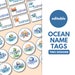 Ocean Themed Name Tags, Desk Plates, First Day of School, Classroom ...