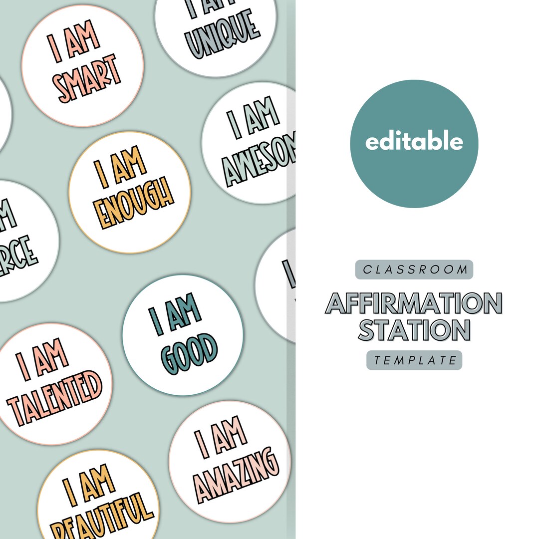 Affirmation Station, Positive Affirmations, Classroom Decor, Classroom ...
