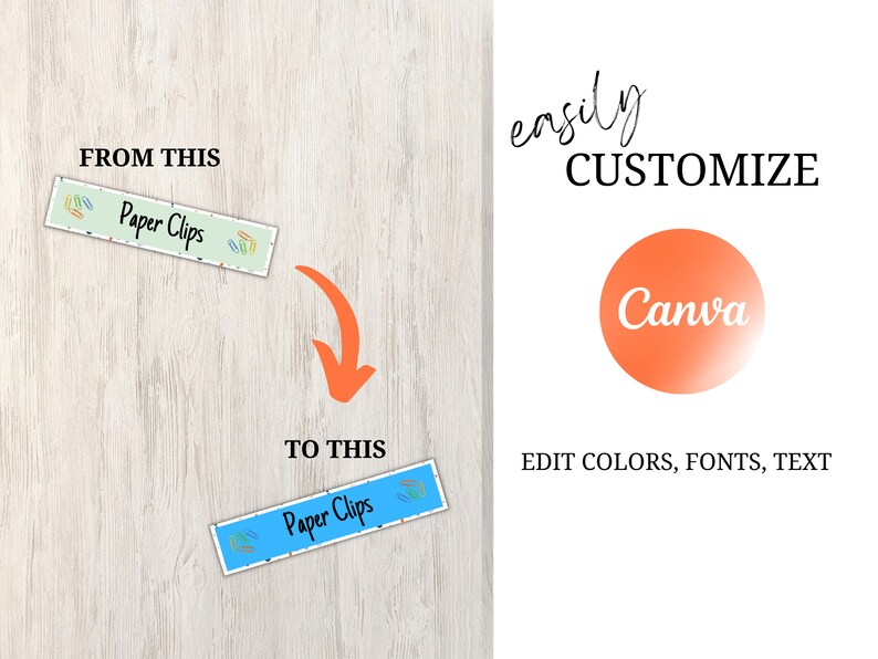 Stationery Labels, Rolling Cart Labels, Trolley Labels, Classroom Decor ...