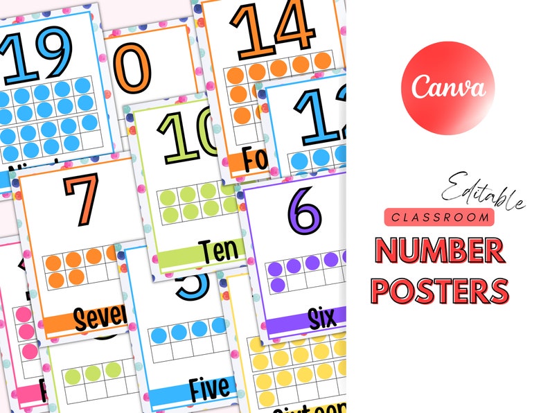 Number Posters Math Classroom Decor Math Poster Classroom - Etsy