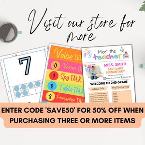 Classroom Table Labels, Group Signs, Table Numbers Pack, Group Number ...