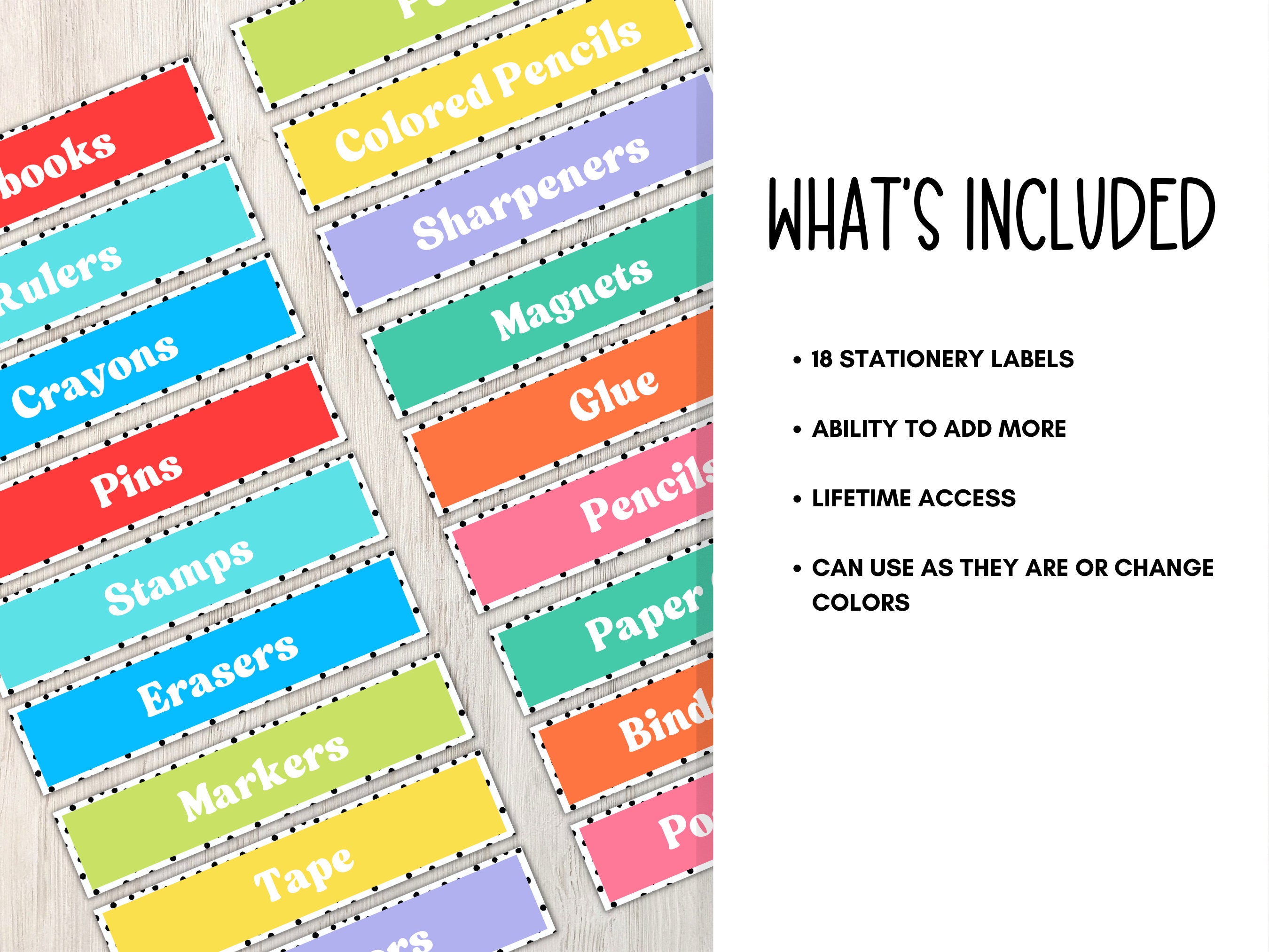 Stationery Labels, Rolling Cart Labels, Trolley Labels, Classroom Decor ...