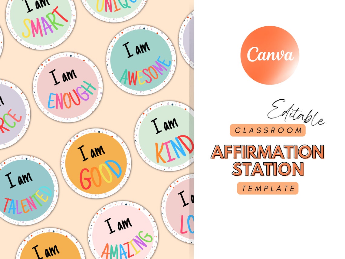 Affirmation Station Positive Affirmations Classroom Decor - Etsy
