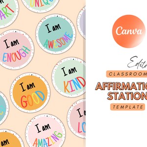 Affirmation Station Positive Affirmations Classroom Decor - Etsy