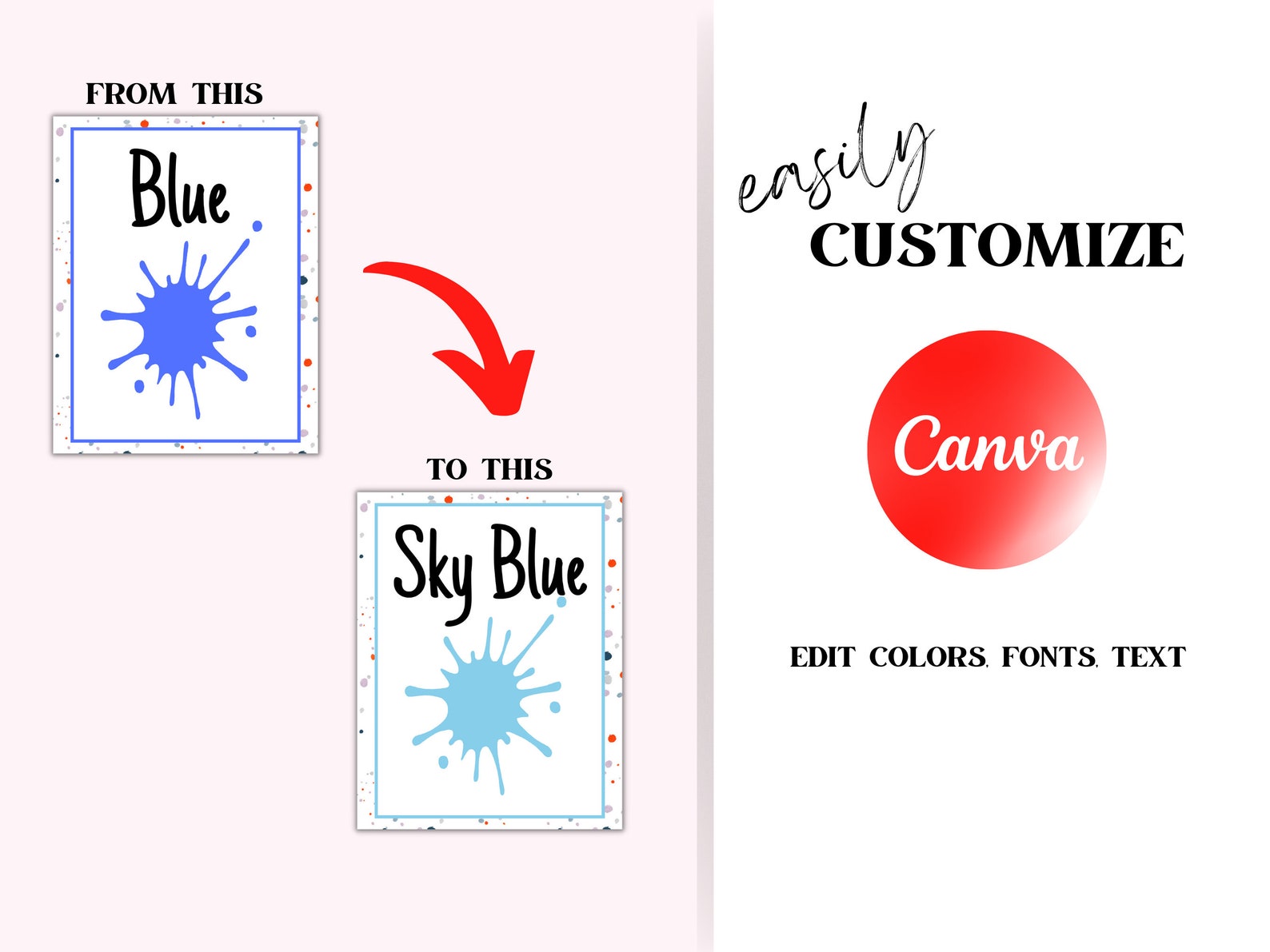 Color Posters, Color Classroom Decor, Classroom Color Display, Paint ...