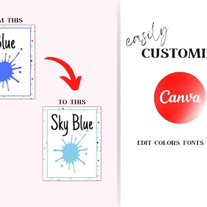 Color Posters, Color Classroom Decor, Classroom Color Display, Paint ...