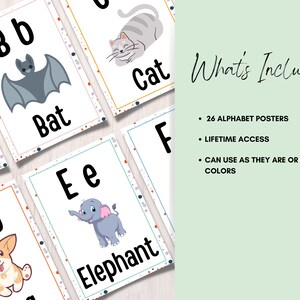 Alphabet Poster, Simple Alphabet Poster, Classroom Decor, Cute Alphabet ...