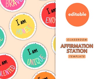 Affirmation Station for the Classroom Farmhouse Classroom Decor ...