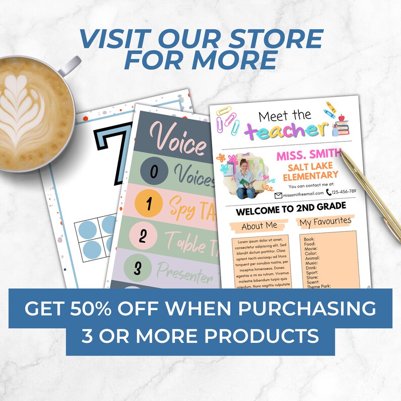 Ocean Themed Class Schedule Display, Pastel Classroom Schedule ...