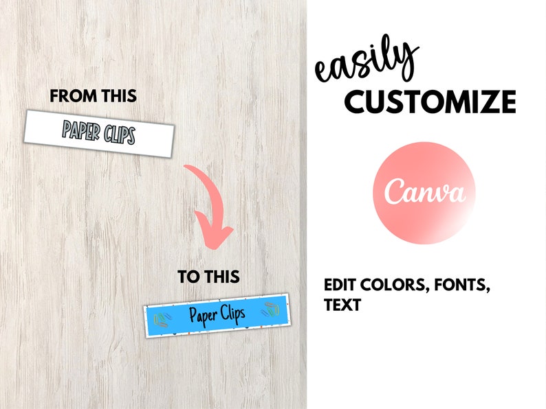 Stationery Labels, Rolling Cart Labels, Trolley Labels, Classroom Decor ...