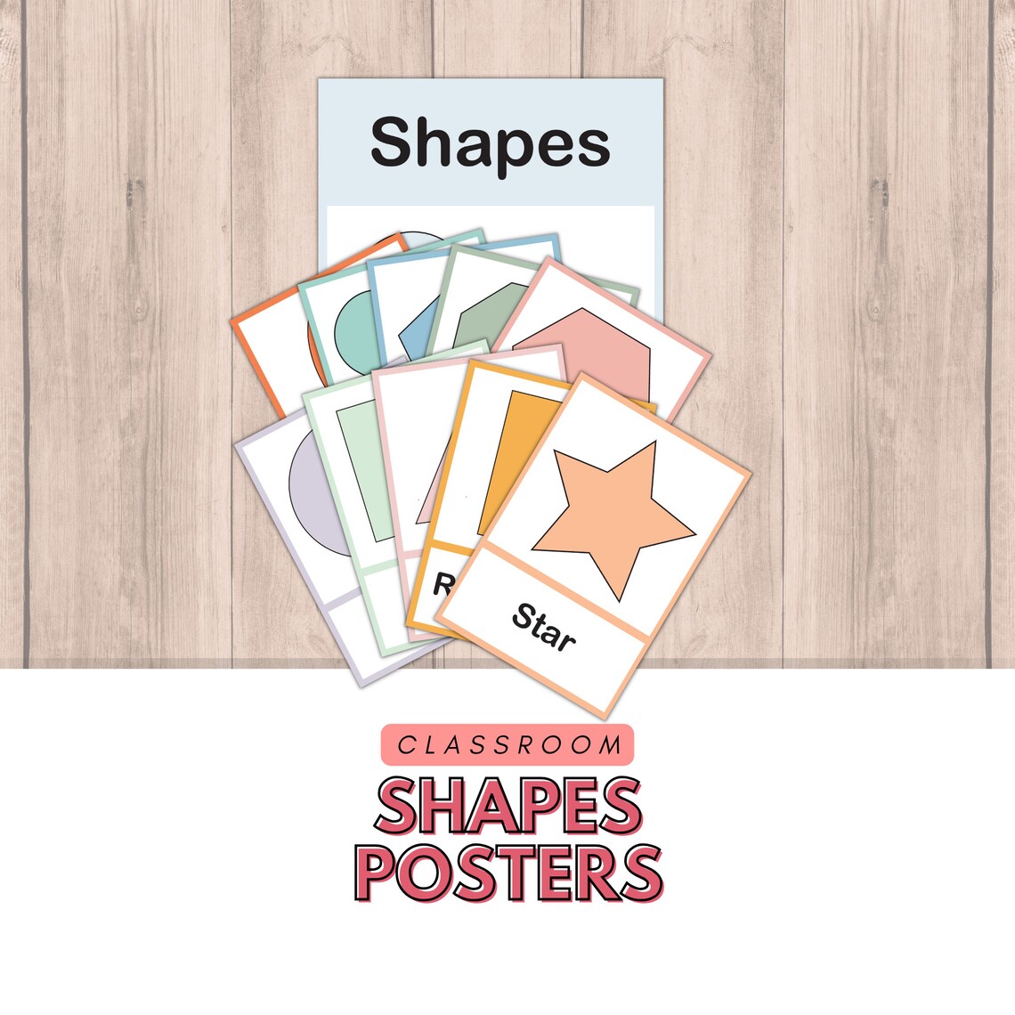 Shapes Posters Math Classroom Decor, Math Poster - Etsy UK
