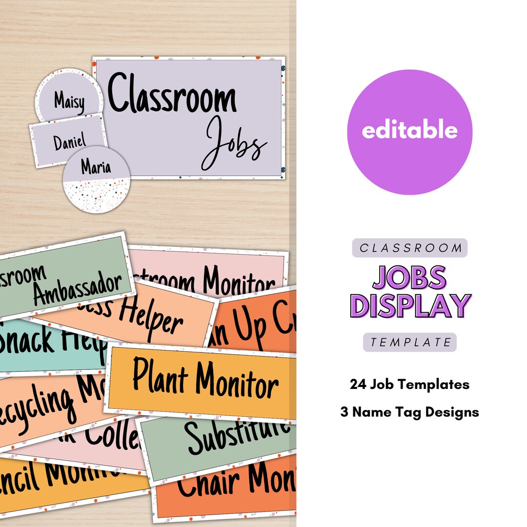 Classroom Jobs Display | Classroom Duties, Classroom Decor, Classroom ...