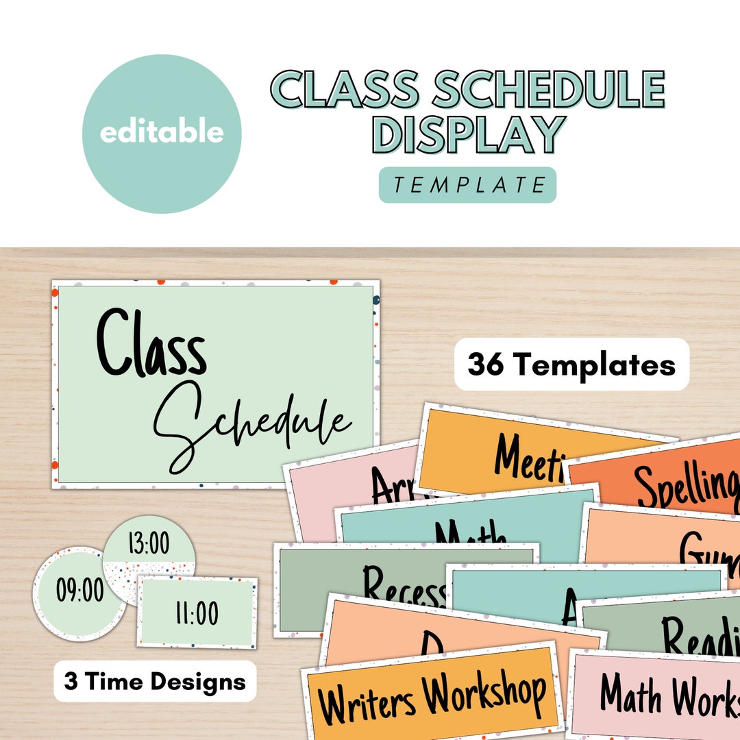Class Schedule Display | Classroom Schedule, Classroom Decor, Classroom ...