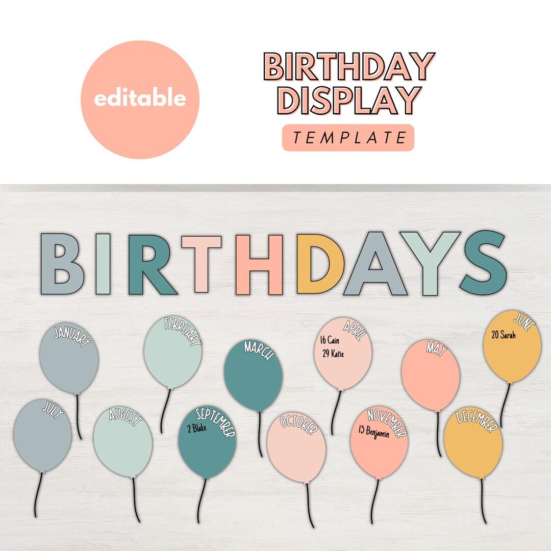 Classroom Birthday Display | Birthday Board, Classroom Birthdays ...