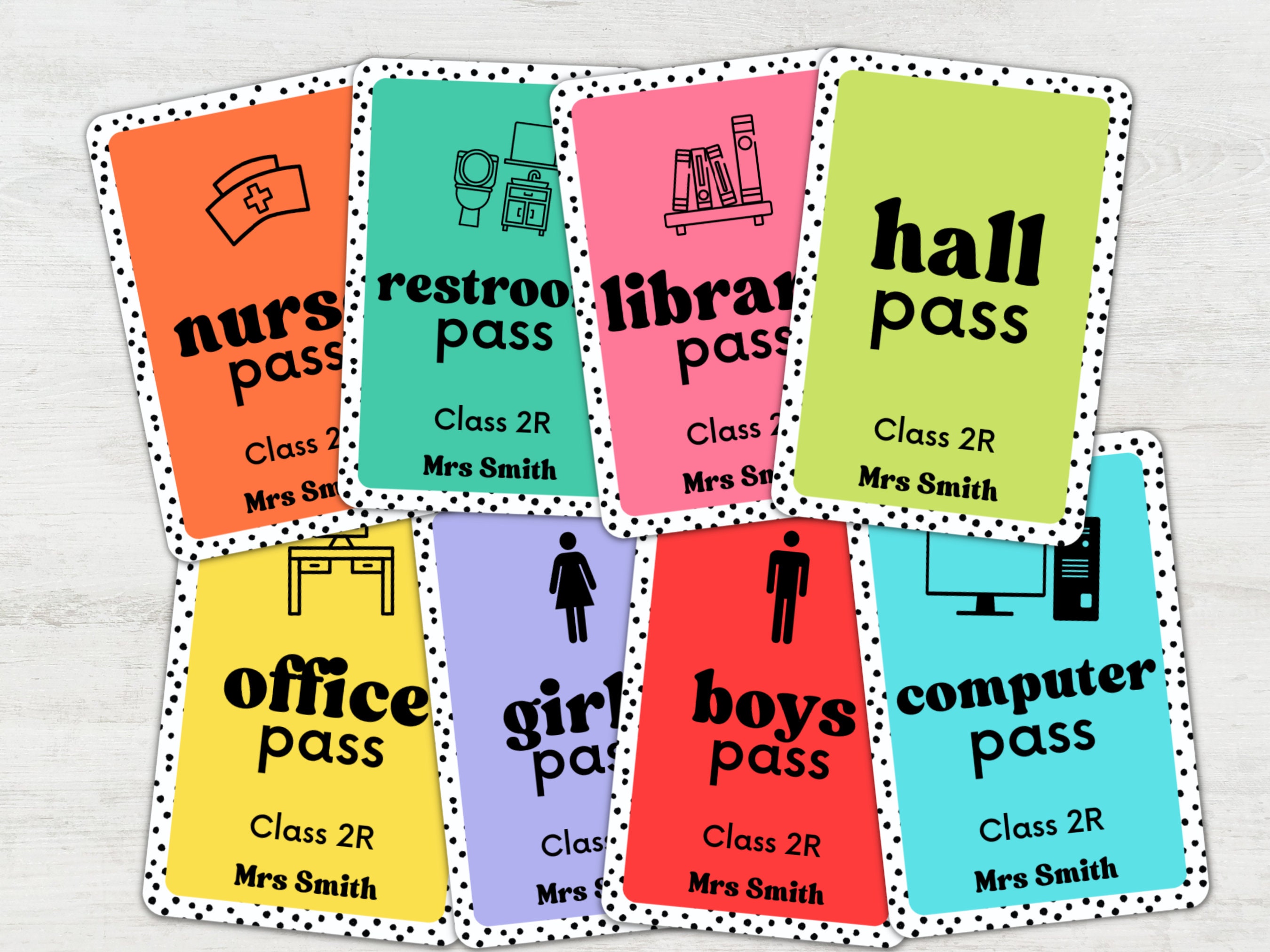 Classroom Hall Pass | Canva Templates, Passes, Bathroom, Restroom ...