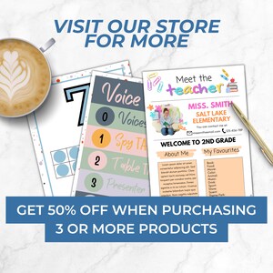 Ocean Themed Voice Level Poster Template, Voice Level Labels, Voice ...