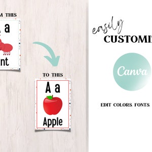 Alphabet Poster, Simple Alphabet Poster, Classroom Decor, Cute Alphabet ...